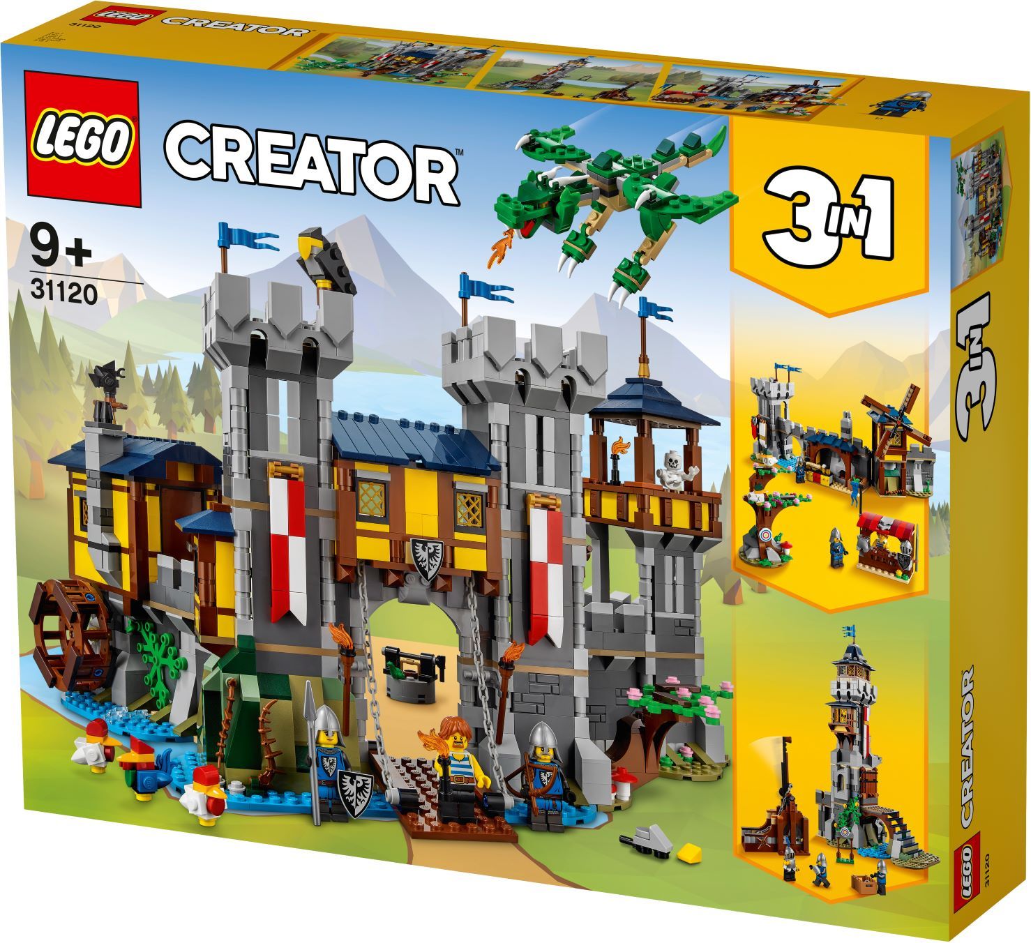 לגו קריאטור טירה מימי הביניים 31120 Lego Creator | לגו קריאטור | לגו